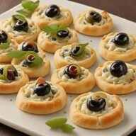 Crescent Rounds with Olives and Cheese – Recipe quick and easy