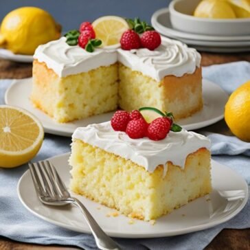 Lemon Poke Cake – Recipe quick and easy