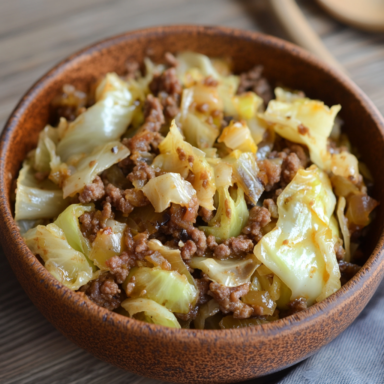Cabbage and Ground Beef – Recipe quick and easy