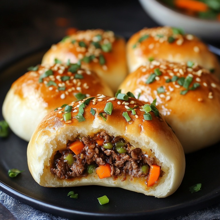 Beef Stuffed buns – Recipe quick and easy