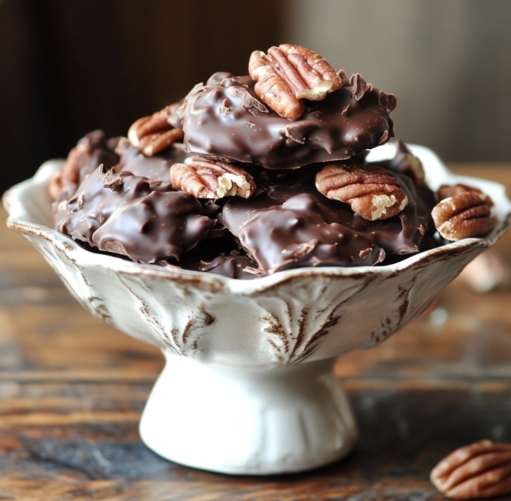 Chocolate pecan clusters a simple yet decadent treat – Recipe quick and ...