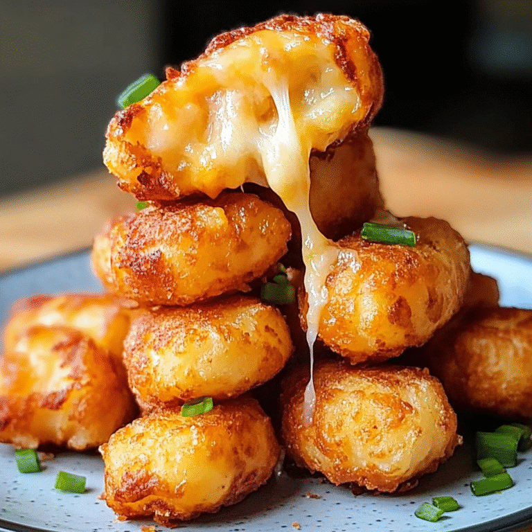 Cheesy Stuffed Tater Tots – Recipe quick and easy