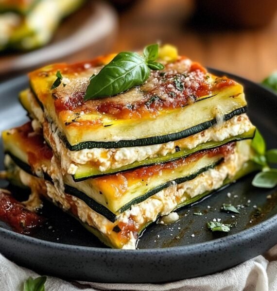 Layered Zucchini Ricotta Melts with Marinara – Recipe quick and easy